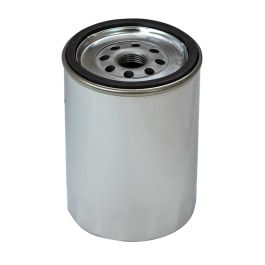 Moroso OIL FILTER, CHEVY,13/16 IN. THREAD, 5 1/4 IN TALL, CHROME